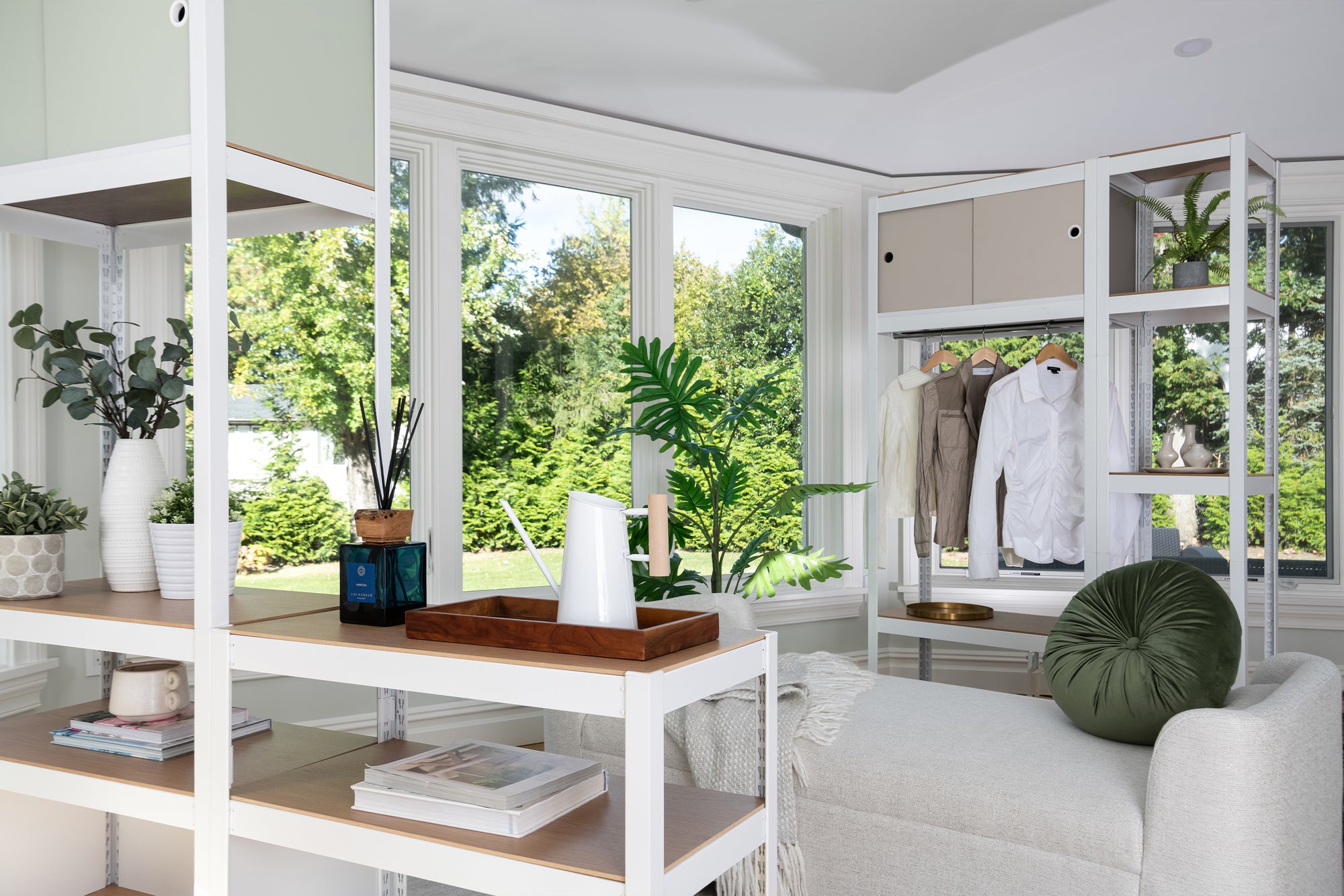 Customizable Modular Shelving and Storage with Modern Minimalist Look