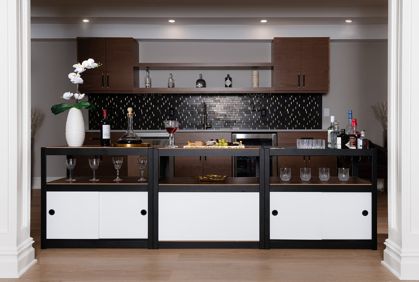 Customizable Modular Shelving and Storage with Modern Minimalist Look