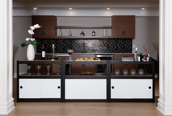 Customizable Modular Shelving and Storage with Modern Minimalist Look