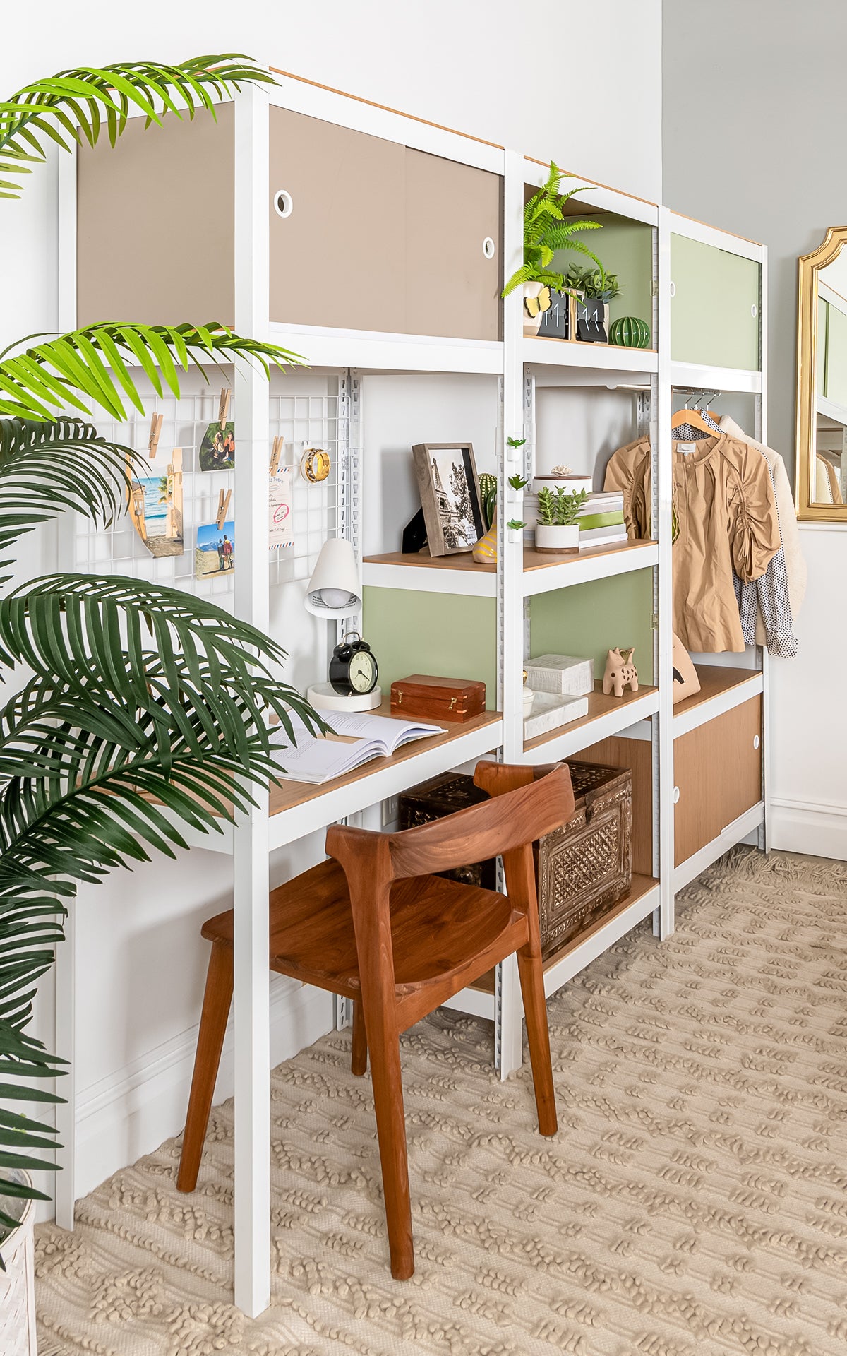 Customizable Modular Shelving and Storage with Modern Minimalist Look