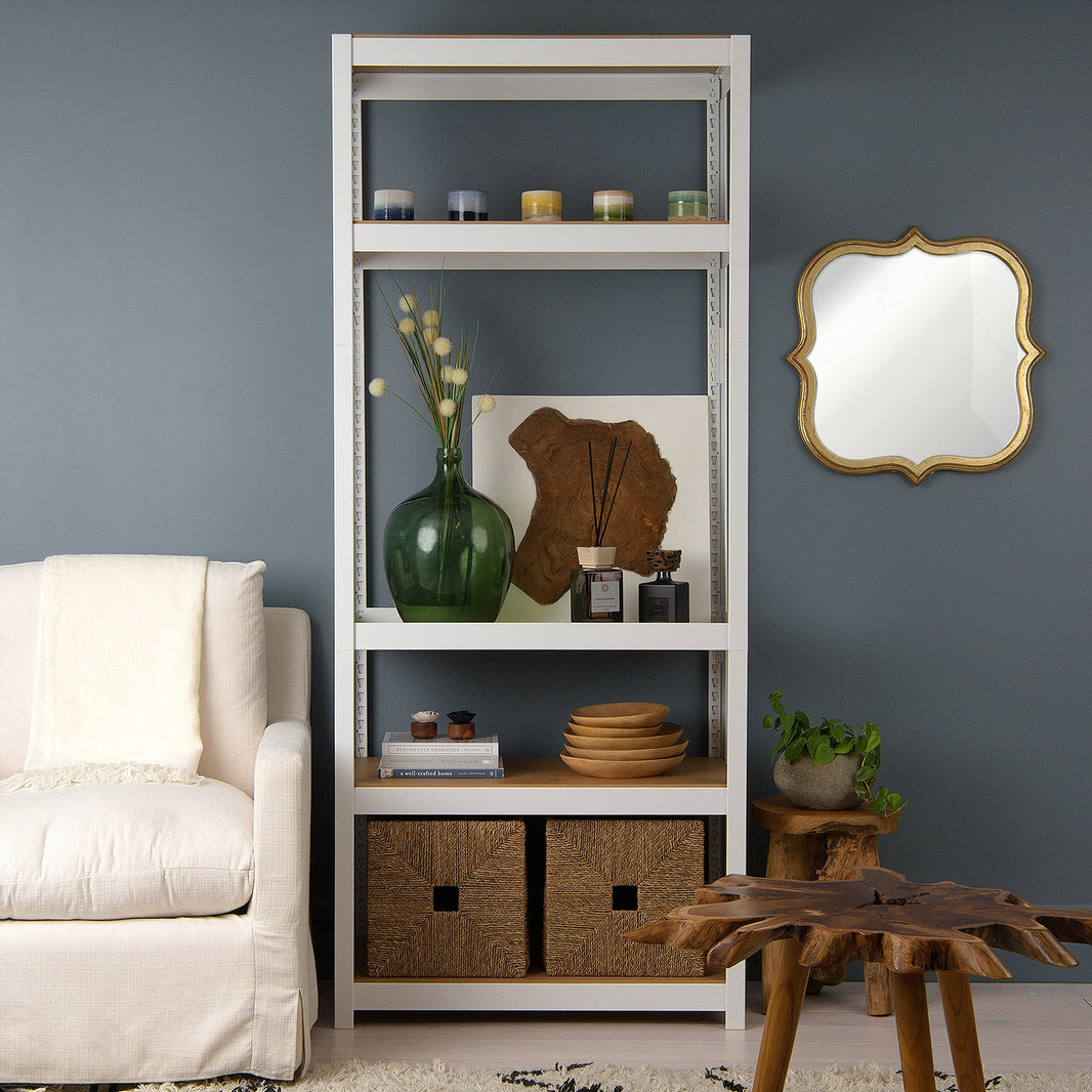 Customizable Modular Shelving and Storage with Modern Minimalist Look