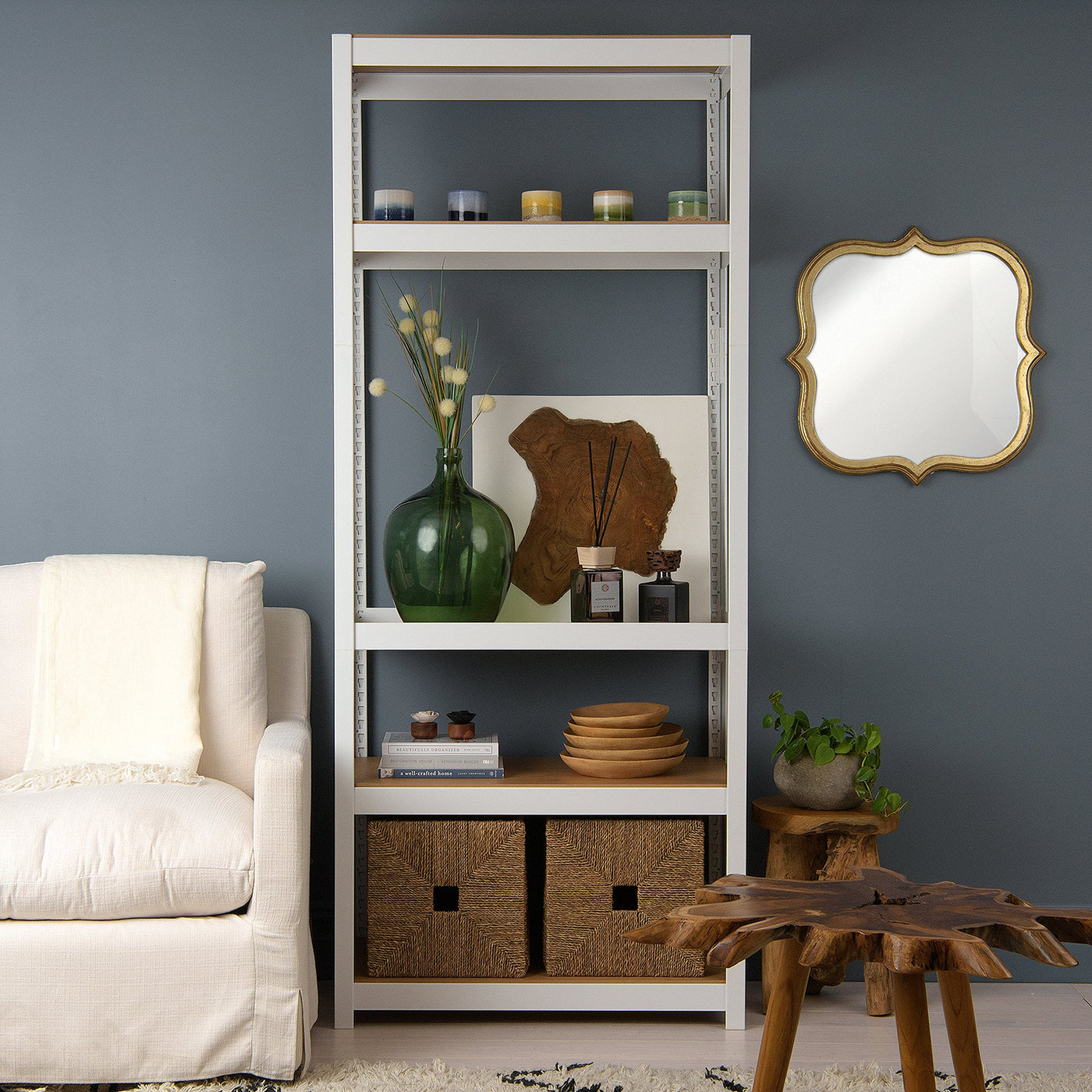 Customizable Modular Shelving and Storage with Modern Minimalist Look